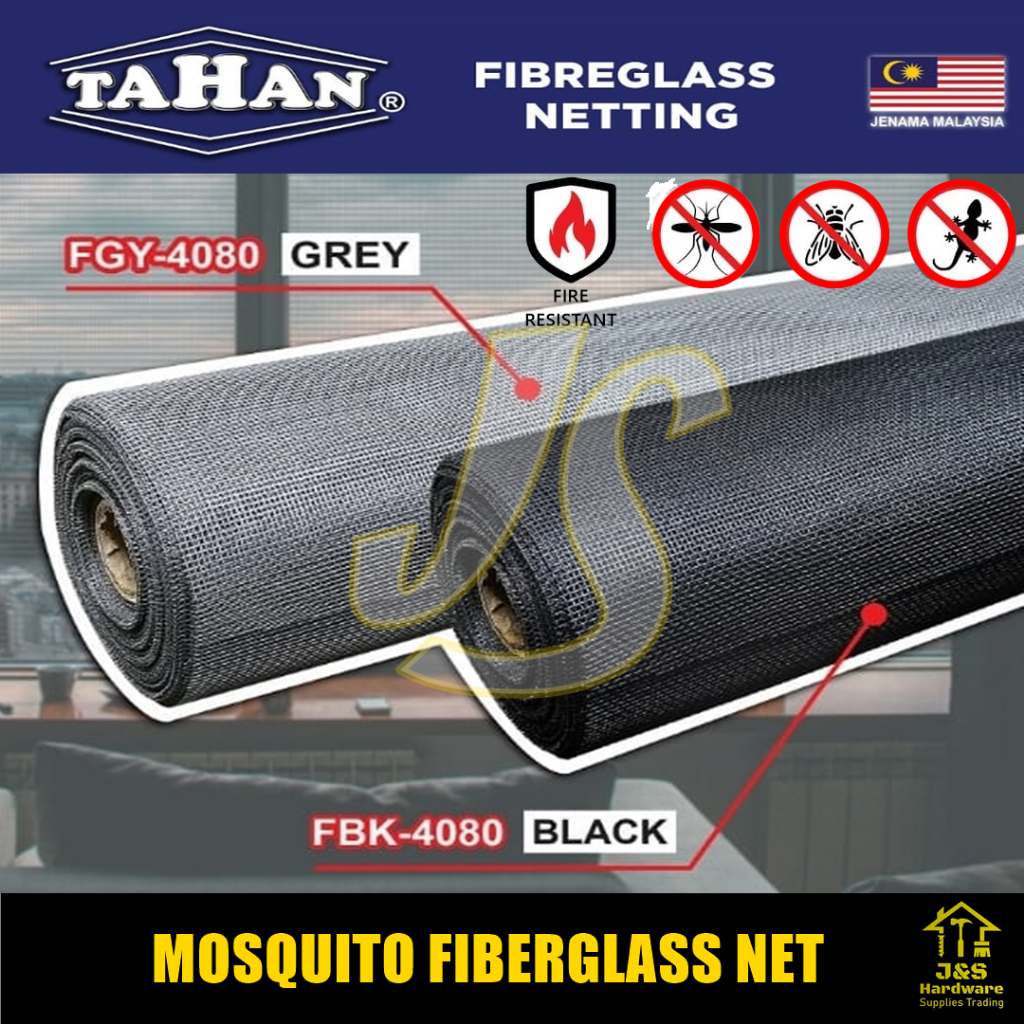 TAHAN Good Quality Fiberglass Mesh Netting. Loose 1feet x 4feet ...