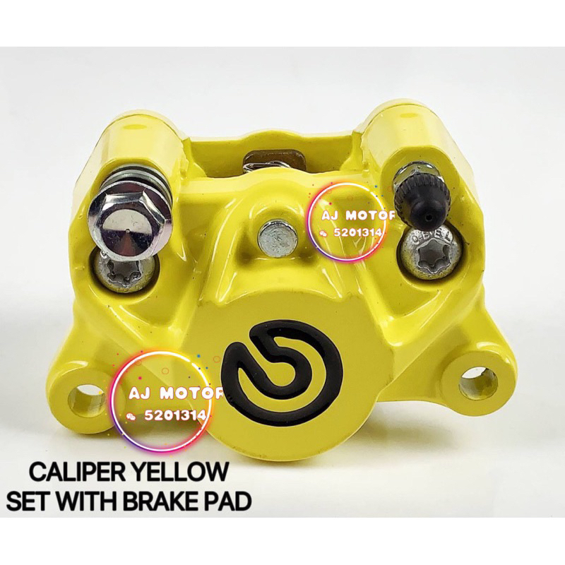YAMAHA R25 MT25 V1 V2 V3 P34 2POT REAR CALIPER / BRACKET BRAKE BELAKANG ...