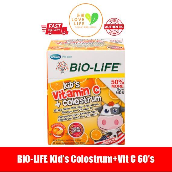 BiO-LiFE (biolife) Kid’s Colostrum Cal-D Plus Lysine/Multivitamin ...