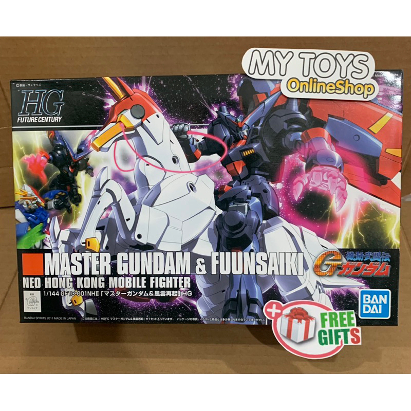 [BANDAI] HGFC 1/144 Master Gundam & Fuunsaiki (with freegift) | Shopee ...
