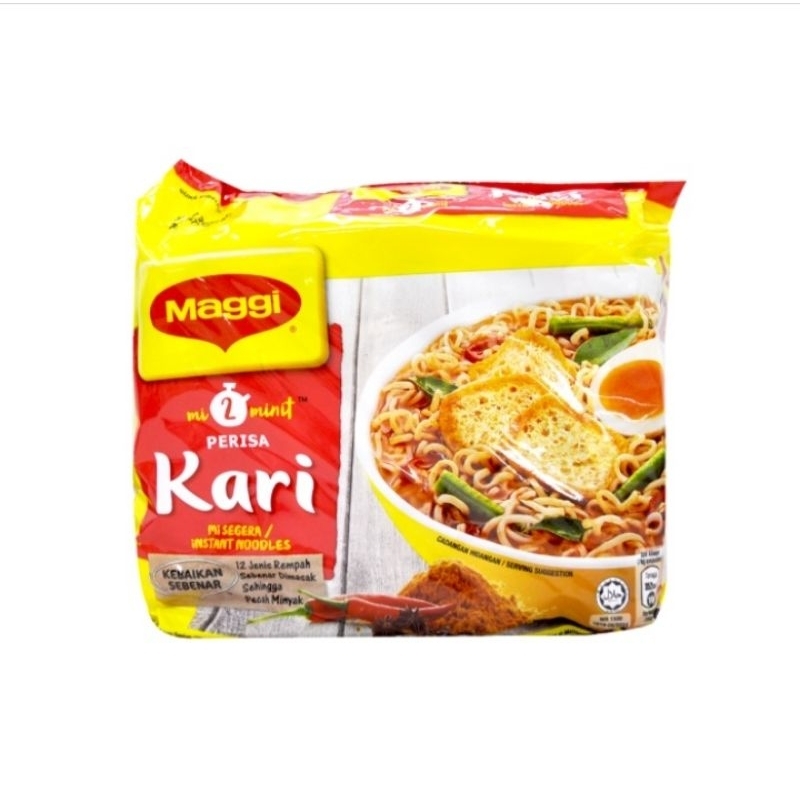 Kari Maggi Noodles[5×79gm×2][Sabah and Sarawak sea shipping only ...