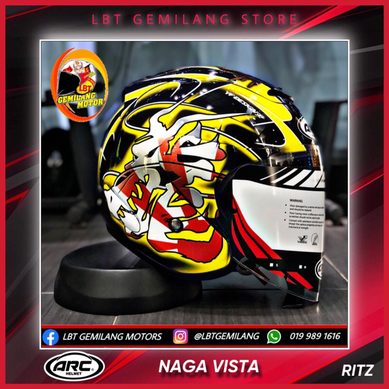 ARC Helmets RITZ [NAGA MAS VISTA] | Shopee Malaysia