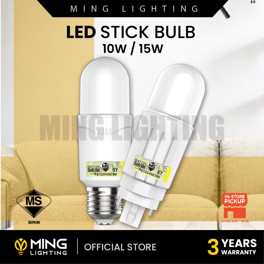 [SIRIM] Megaman Mentol LED PLC 10W 15W Bulb Wall Light Table Lamp Ceiling Downlight Lighting ...