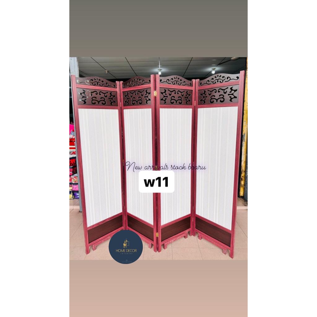 Wooden Divider/kayu partition/multi usage/office/home/mosque/4Doors ...