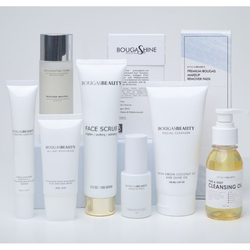 🔥🔥100% Original Set BOUGAS BEAUTY SKINCARE | Serum | Cleanser | Scrub ...