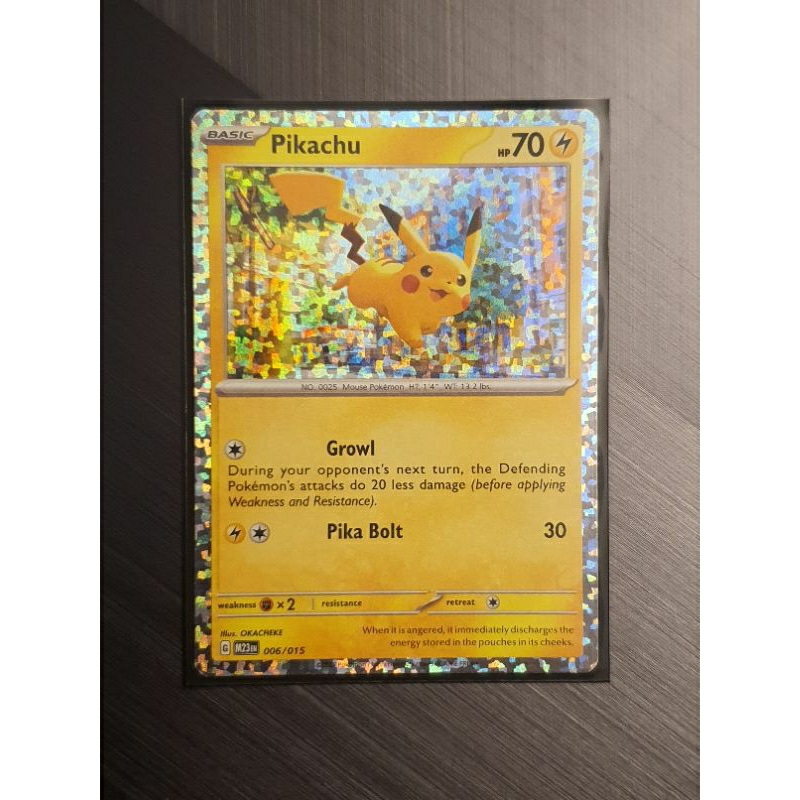 Mcdonald Pokemon TCG Pikachu 006/015 holo (New) | Shopee Malaysia