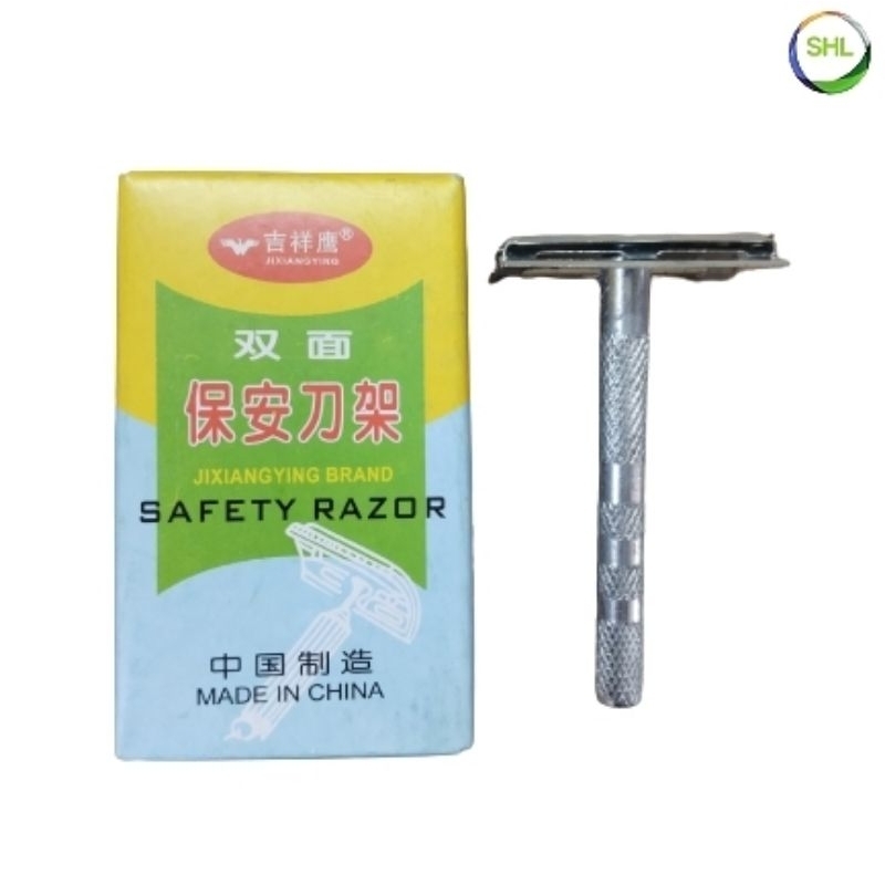 Traditional Dual Blade F5 Y5 Safety Razor 2 Side Shaving Razor Handle ...