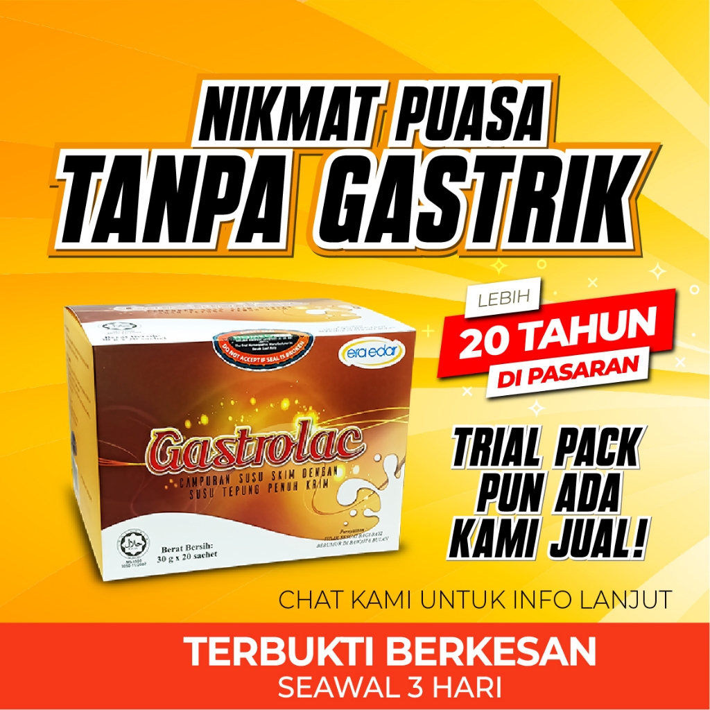 Susu Gastrik GASTROLAC Milk Ubat Penawar Untuk Gastric Perisai Perut ...