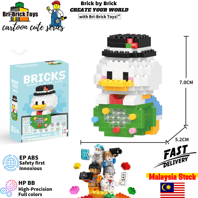 Bri-Brick Toys 3D Minifigures Bricks Cute Nano Building Block Cartoon ...