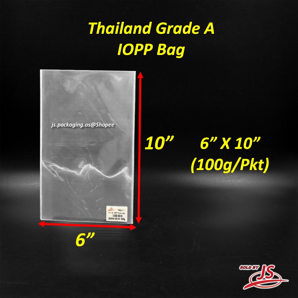 20 saiz Beg Plastik Lutcahaya Tinggi IOPP Siam (100g) | Shopee Malaysia