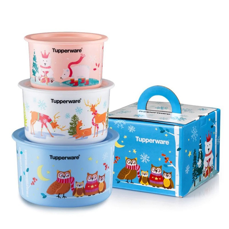 Tupperware Winter Wonders Collection Set (Christmas Limited Edition ...