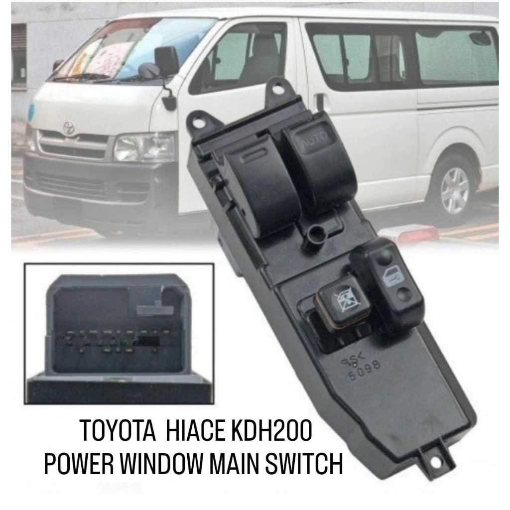 Toyota Hiace KDH200 Power Window Main Switch Suis Tingkap Cermin Pintu ...