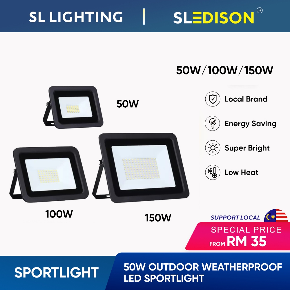 SL EDISON LED Spotlight 50W/100W/150W LED Spot Light LED Flood Light ...