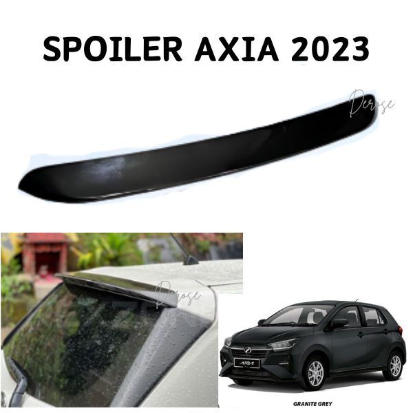 Perodua Axia 2023 2024 Gear Up Spoiler With Paint (Black Color ...