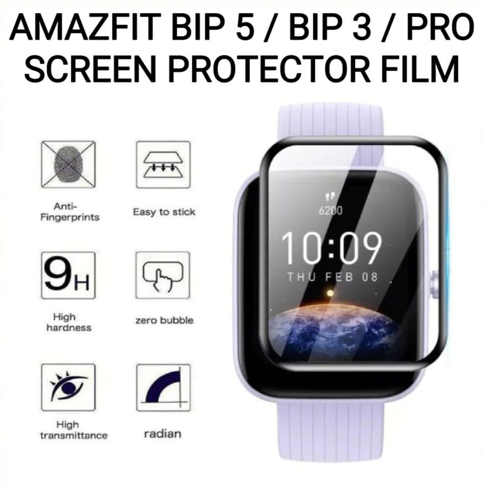 Amazfit Bip 5 Bip 3 Bip 3 Pro HD Clear Screen Protector Film Amazfit ...
