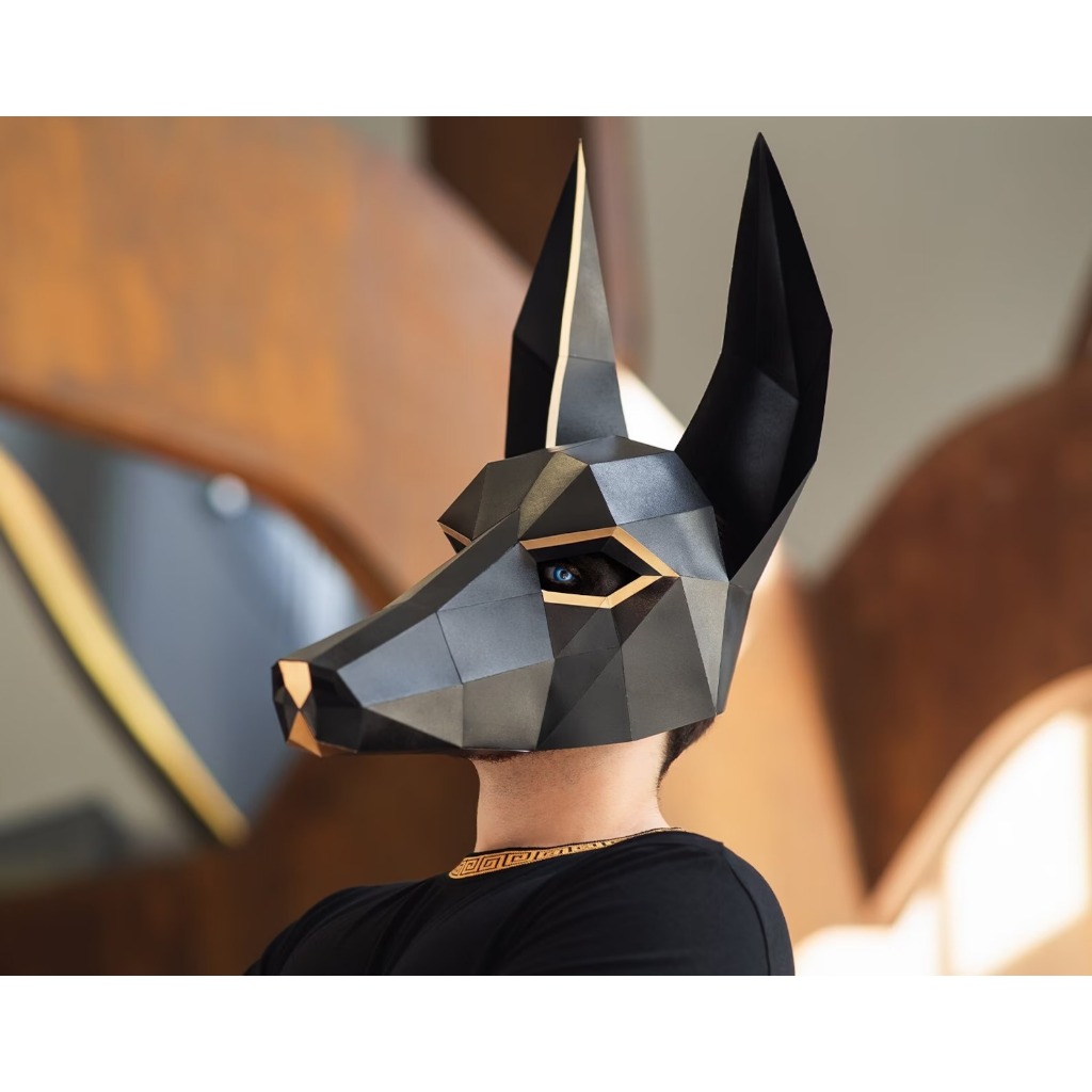 ANUBIS MASK PARTY MASKS PAPERCRAFT 3D | Shopee Malaysia