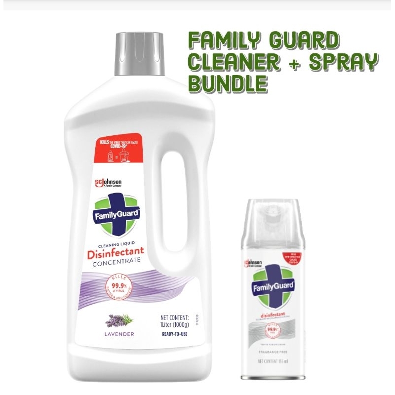 [BUNDLE of 2] Family Guard Disinfectant Concentrate Cleaning Liquid 1 ...
