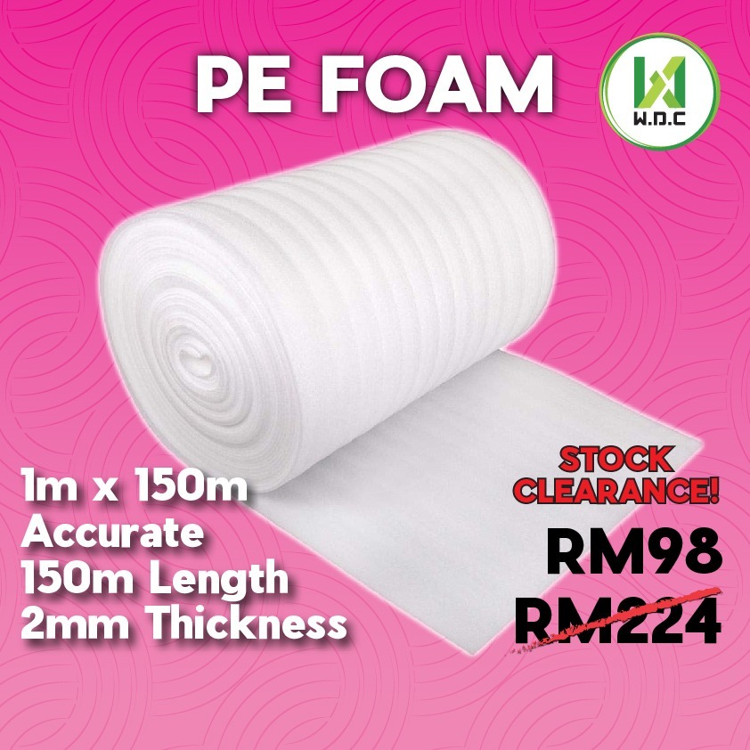 PE Foam Roll 1M x 150M x 2MM (T) | Shopee Malaysia