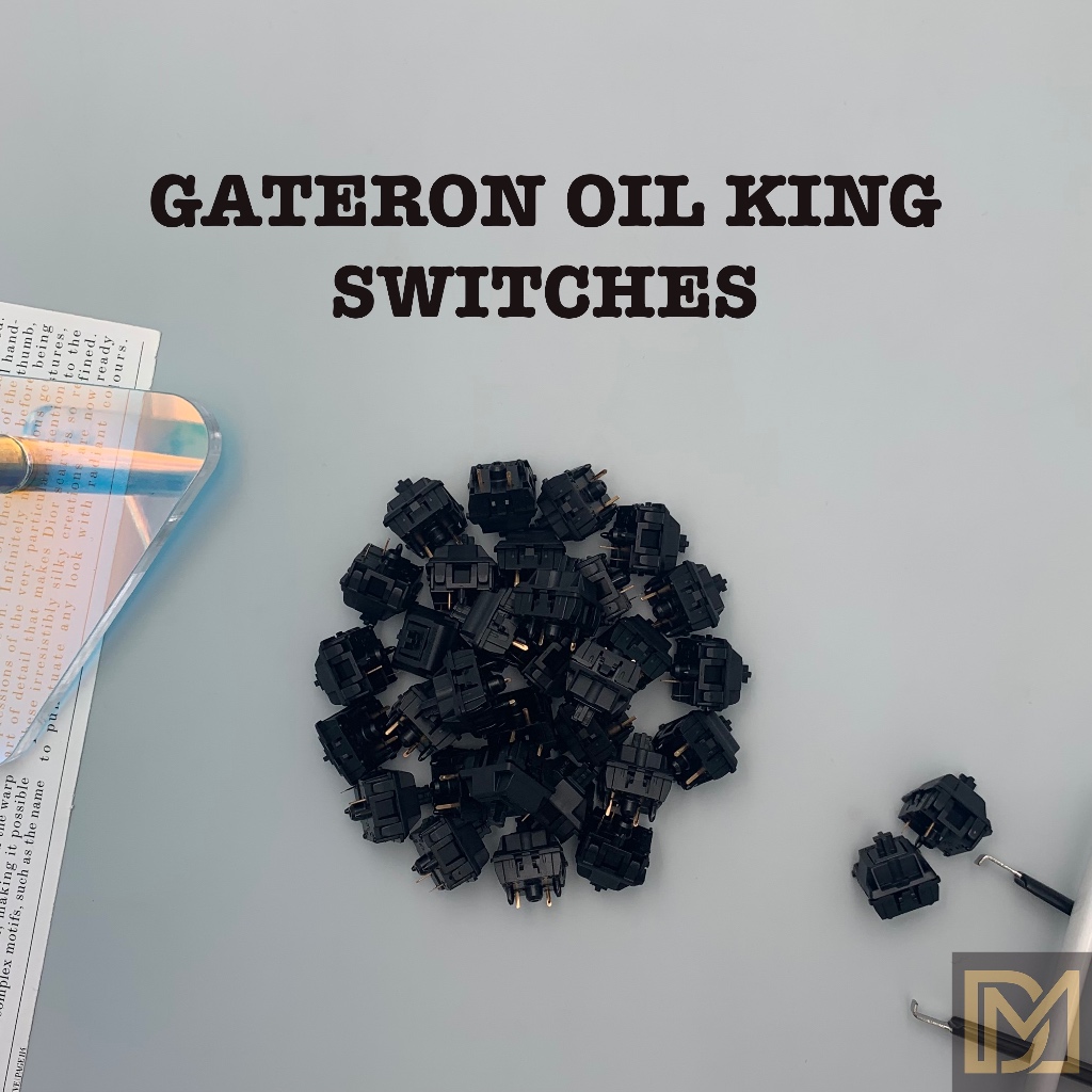 [LOCAL STOCK] Gateron Oil King Switch Black Linear Switches 5 pin ...