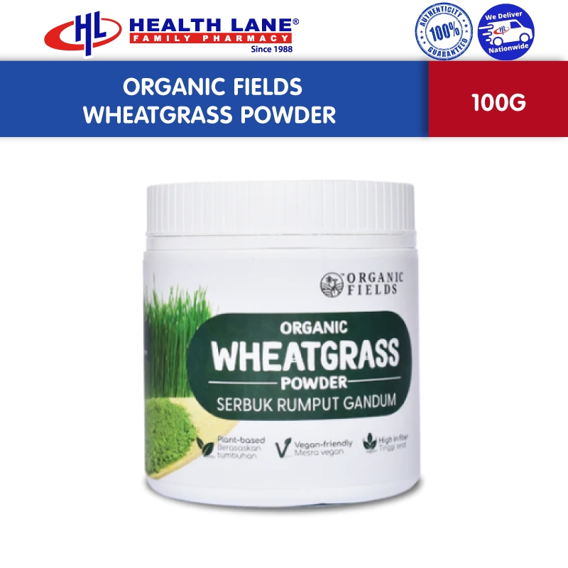 Organic Fields Wheatgrass Powder (100g) | Shopee Malaysia