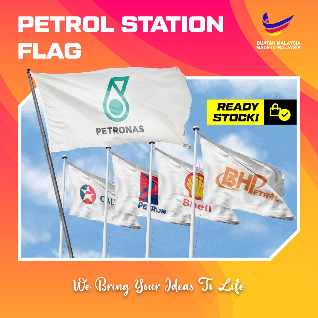PRINTING PETROL STATION FLAG (BRING YOUR IDEAS TO LIFE) | Shopee Malaysia