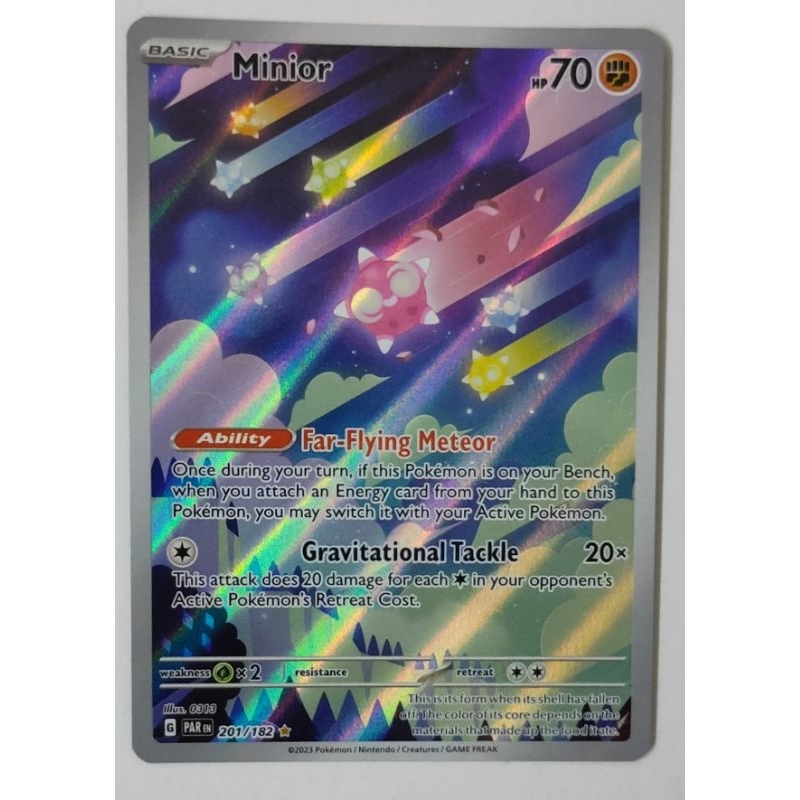 Minior - 201/182 - Illustration Rare (Scarlet & Violet: Paradox Rift ...