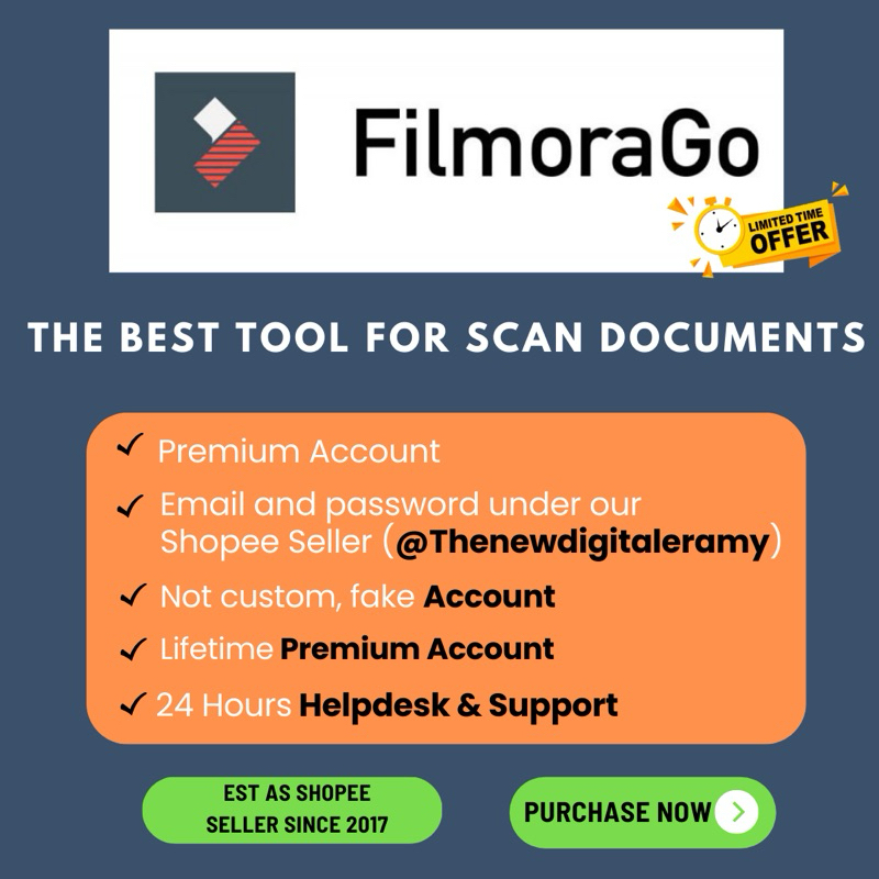 🔥FilmoraGo Software Premium Lifetime Account 2024 🔥Lowest Price In ...