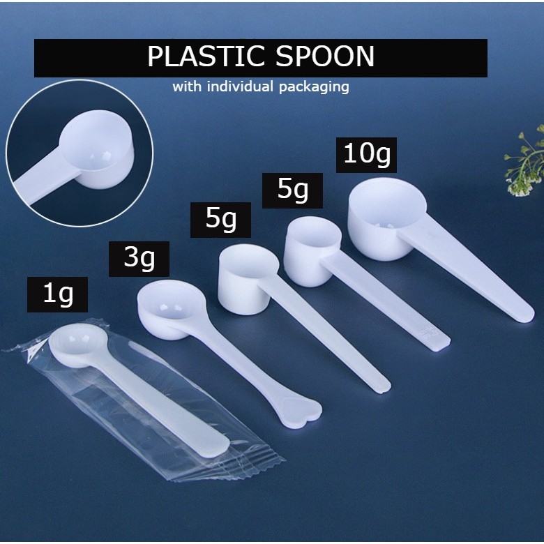 1g 3g 5g 10g Plastic Spoon Measuring Spoon Milk Spoon | Shopee Malaysia
