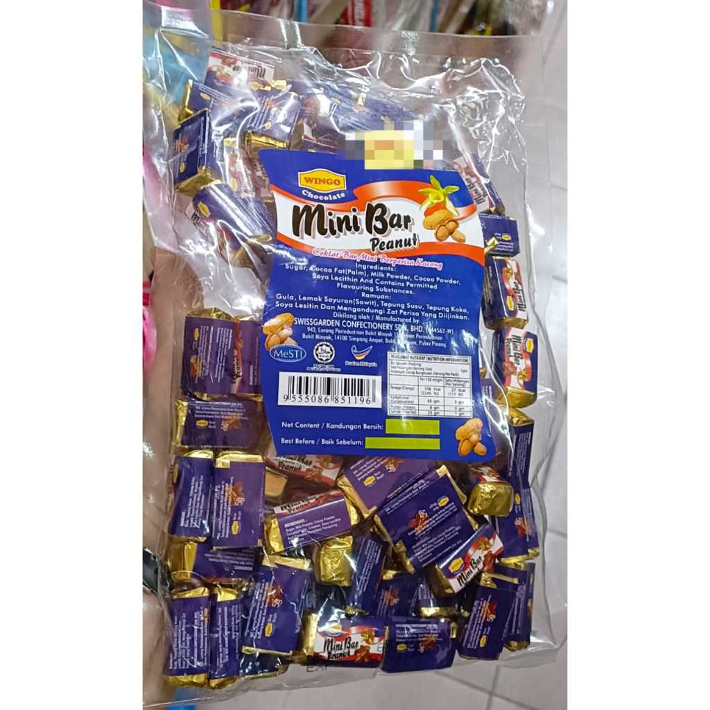 Wingo Chocolate Mini Bar (Peanut) 600g | Shopee Malaysia