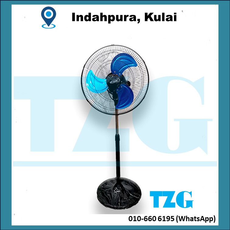V-TEX (KULAI) A-188SF 18" 80W COMMERCIAL (LIGHT DUTY) STAND FAN 3 FAN ...