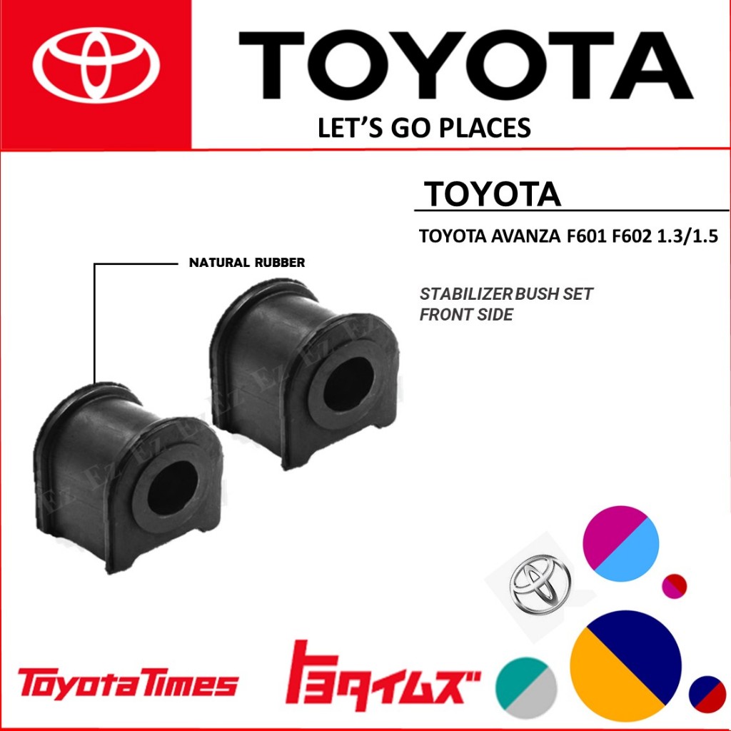 FRONT STABILIZER BUSH FOR TOYOTA AVANZA F601 F653 RUSH F700 | Shopee ...