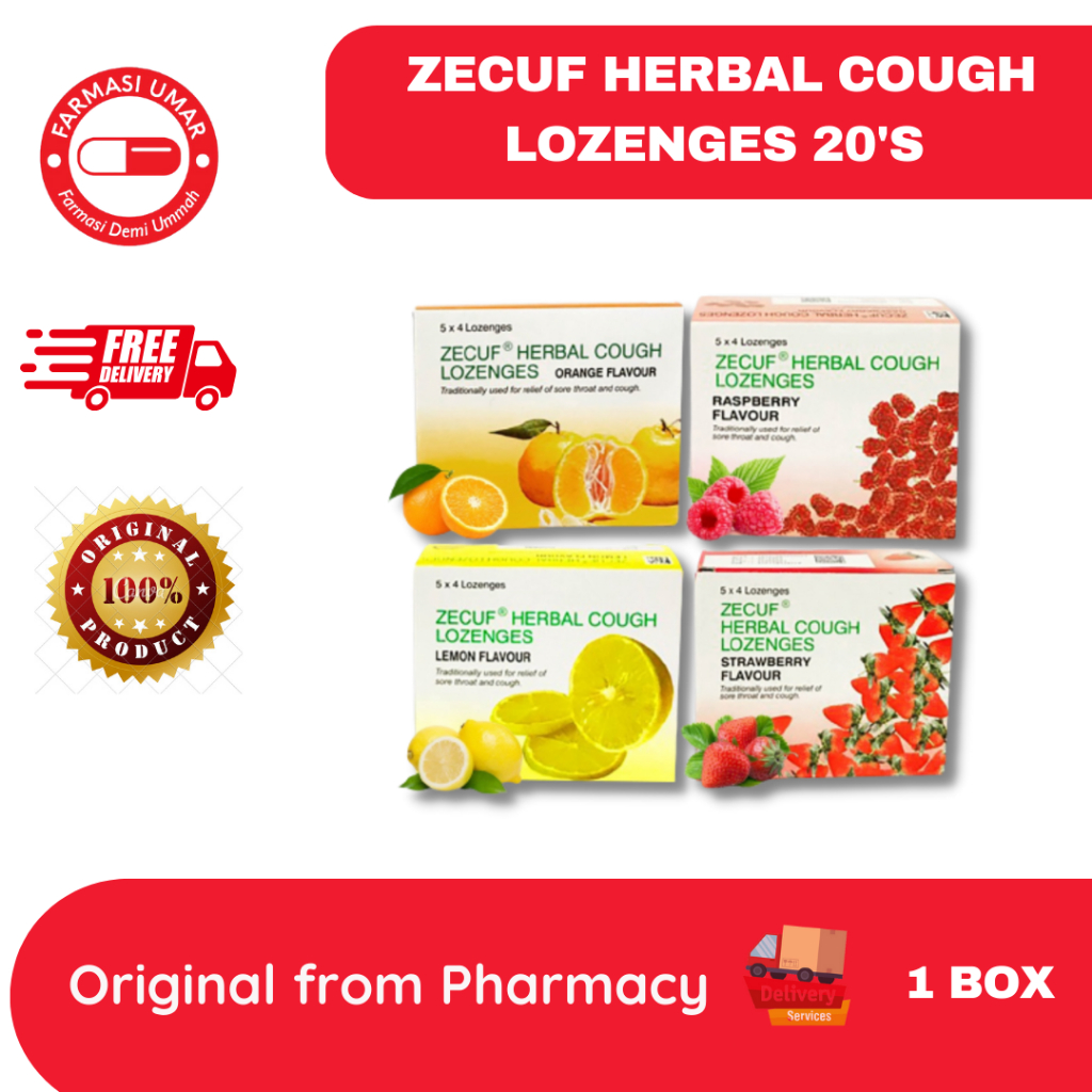 Zecuf Gula Gula Sakit Tekak Herbal Cough Lozenges 5X4'/ Ubat Batuk ...