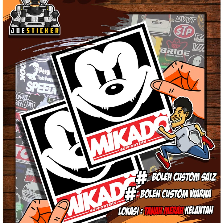 STICKER PINTU MIKADO SAIZ 10.5X8.5 | Shopee Malaysia
