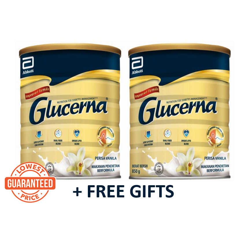 Glucerna Diabetes-Specific Formula - Vanilla (850g x2) +FREE GIFTS ...