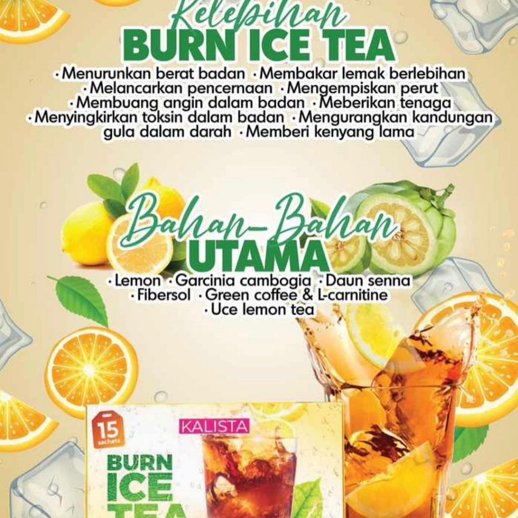 BURN ICE TEA KALISTA | Shopee Malaysia