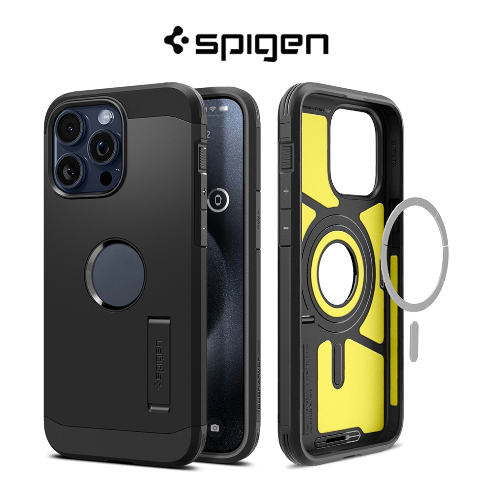 Spigen iPhone 15 Pro Max Case 6.7" Tough Armor MagFit Casing Magnetic ...
