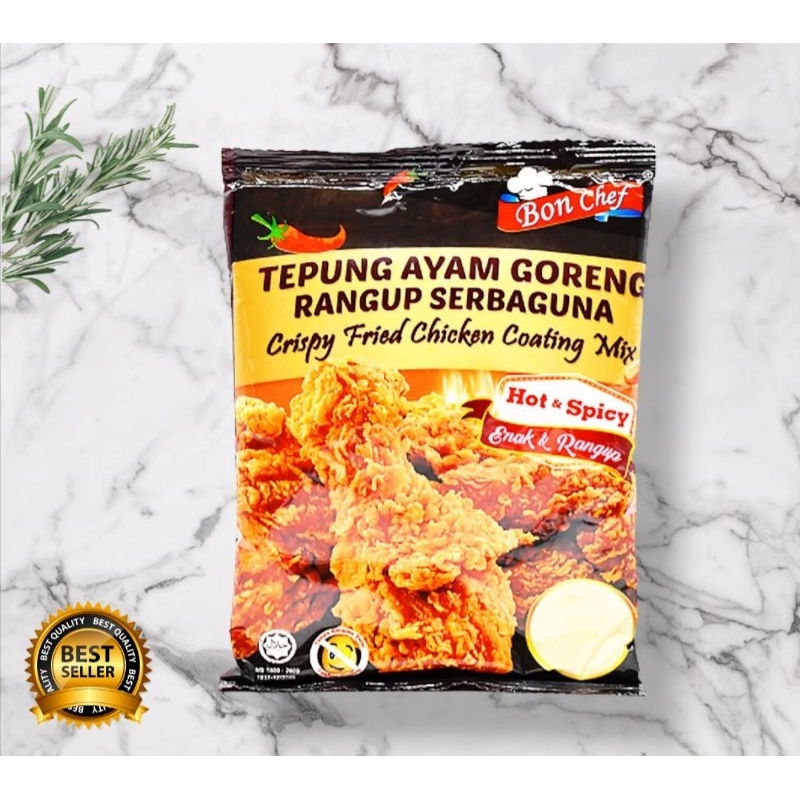 [ READY STOCK 200 gram ] Tepung Ayam Goreng Rangup BON CHEF Hot & Spicy ...