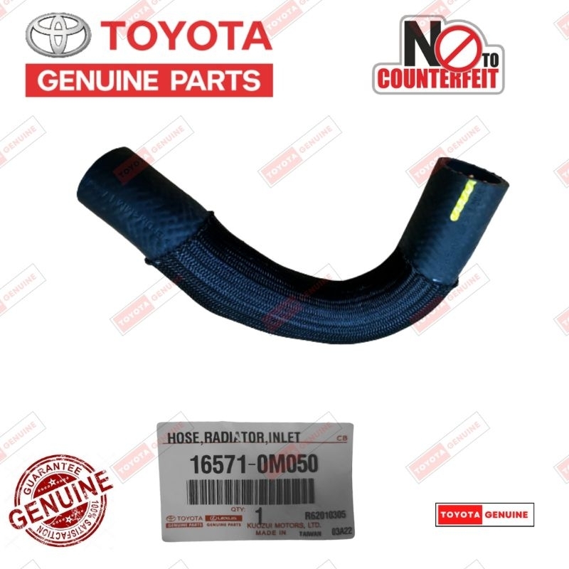 Toyota Original Vios NCP93 Radiator Top Hose 16571-0M050 （Filler Neck ...