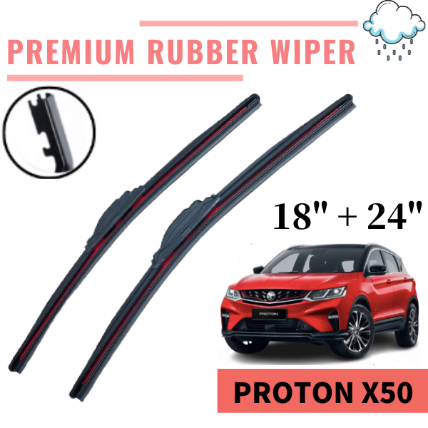 Proton X50 Wiper Premium Rubber Wiper Blade (Front Set) | Shopee Malaysia