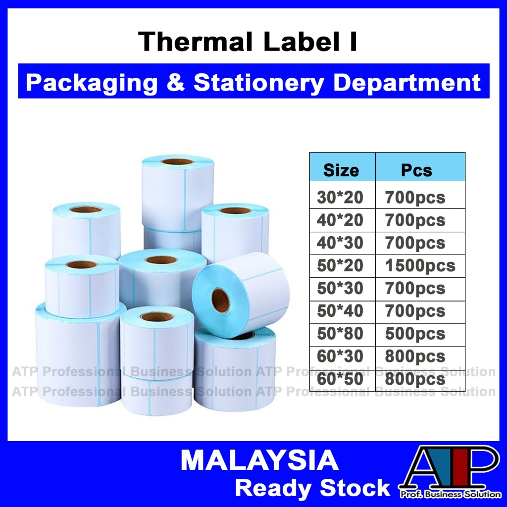 Packaging📦 Thermal Label I Label Thermal Paper Label Roll Logistic ...