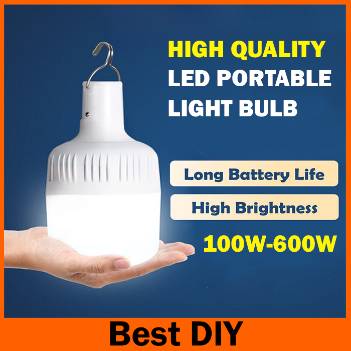 Rechargable LED Light Bulb USB Portable Lamp for Emergency Camping ...