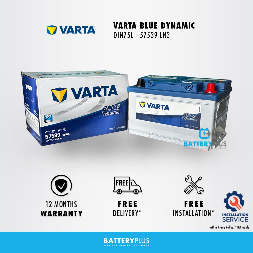 [ Installation Provided ] DIN75L | DIN75 Varta Blue Dynamic MF Car ...