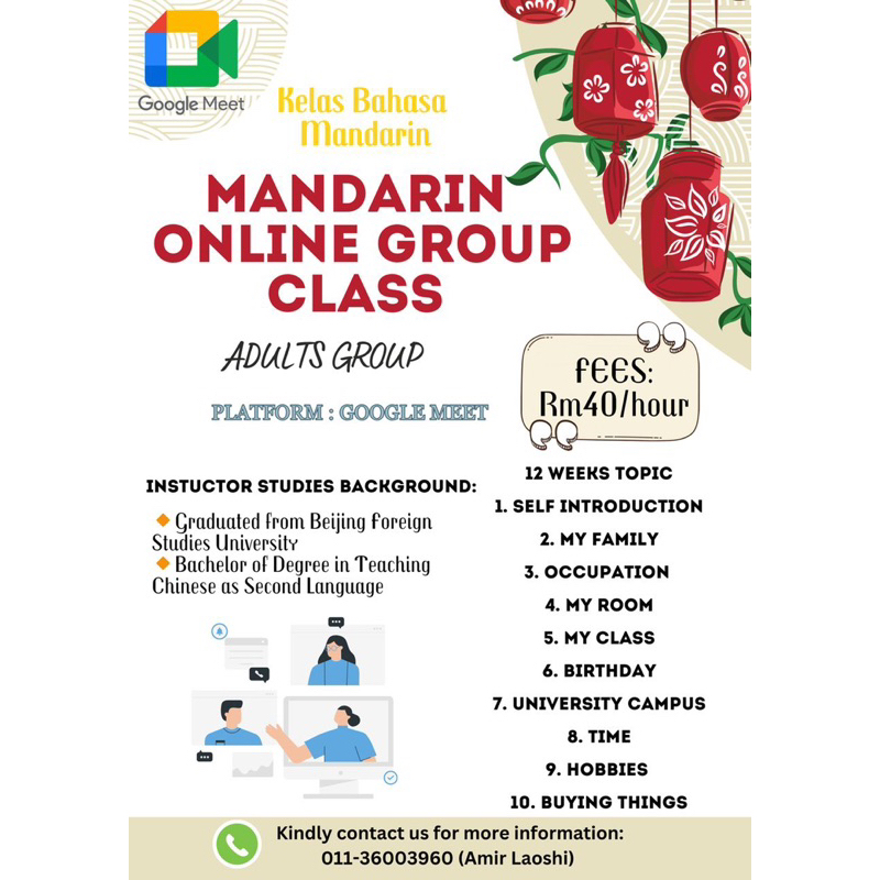 Online Mandarin Class | Shopee Malaysia