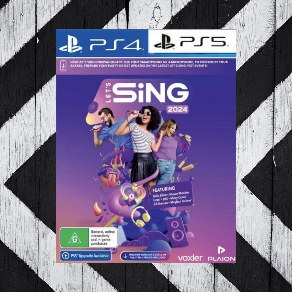 (Ready Stock) PS4/PS5 Let's Sing 2024 with International Hits Full Game Digital Download (Active ...