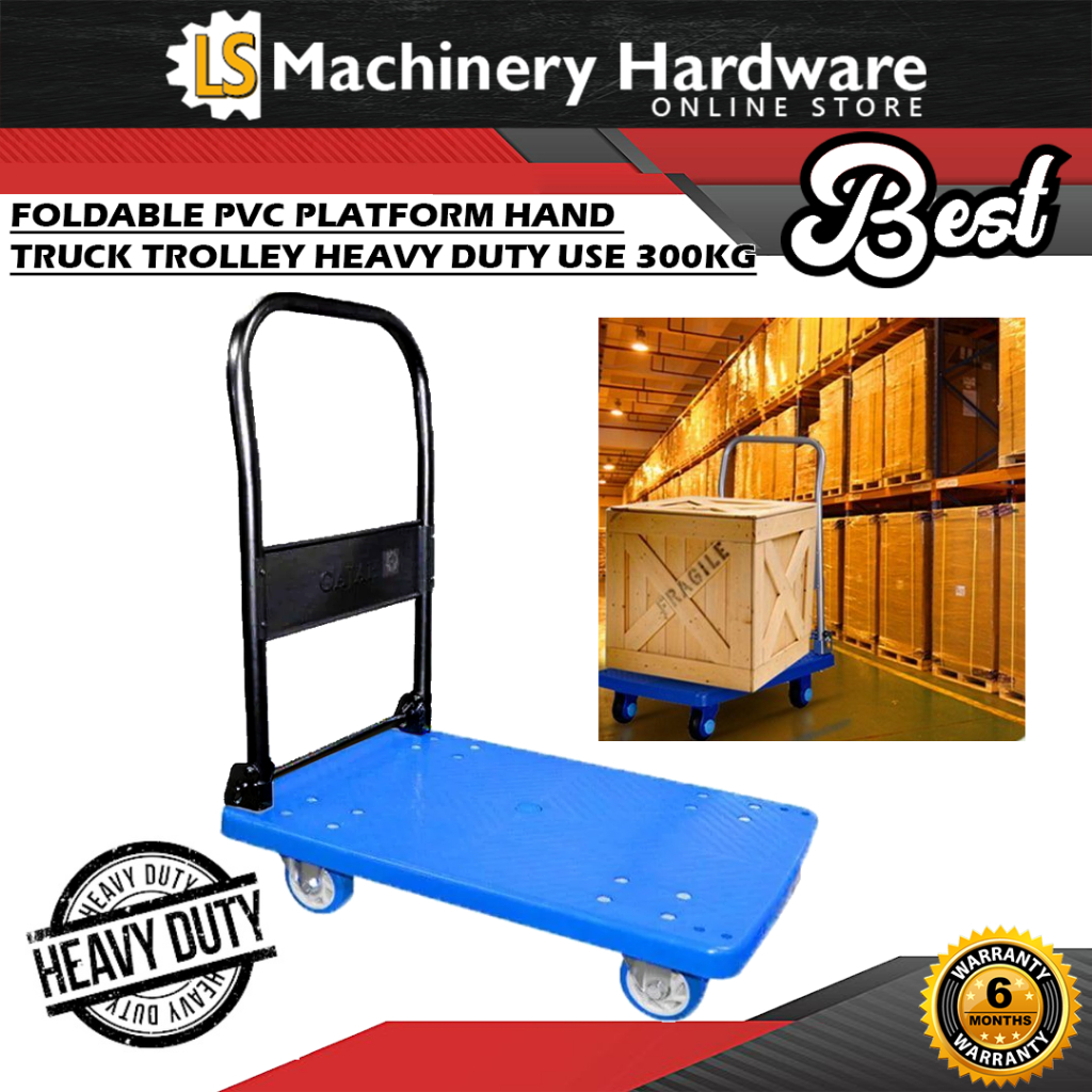 BEST Foldable PVC Platform Hand Truck Trolley Heavy Duty Use 300KG ...