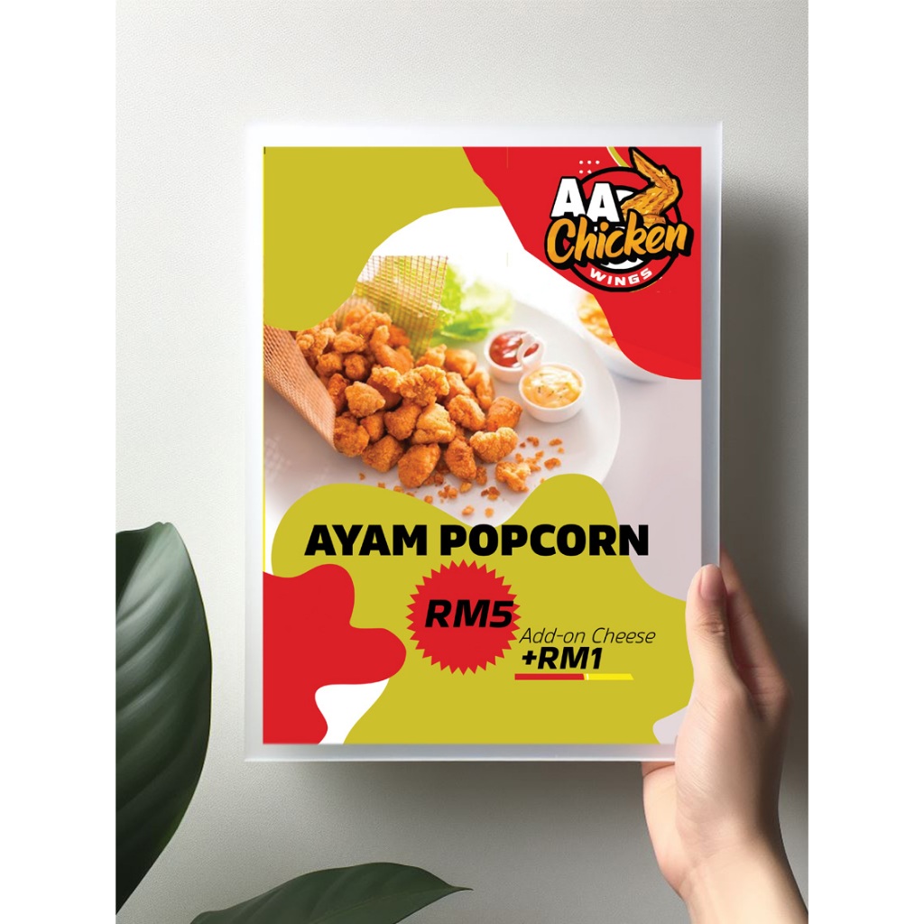 Single Menu/Signage/Board | Waterproof sticker or Wateproof sticker ...