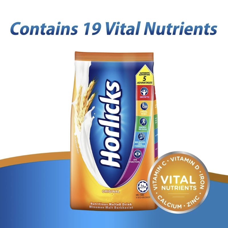 Horlick Original Nutritious Malted Drinks 360gm | Shopee Malaysia