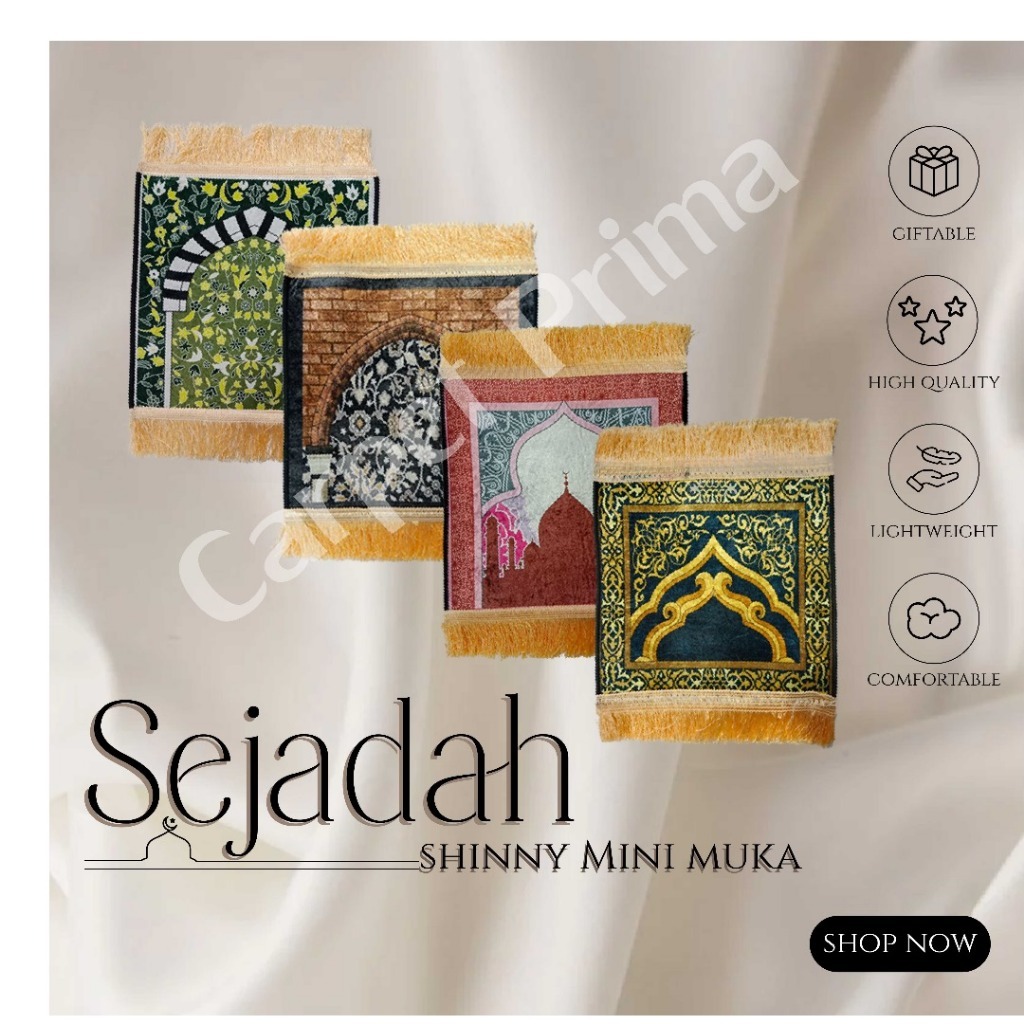 [READY STOCK] NEW Sejadah Shining Velvet/Sejadah Al Hiramin/Mini Muka ...