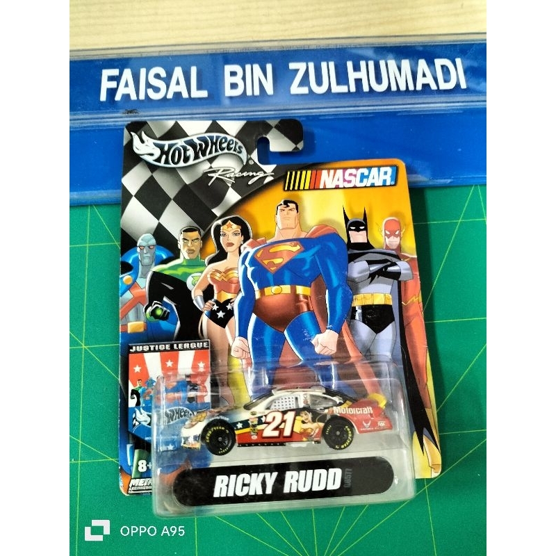 Hot Wheels Racing Nascar Ricky Rudd 21 Justice League Card May Or Not ...