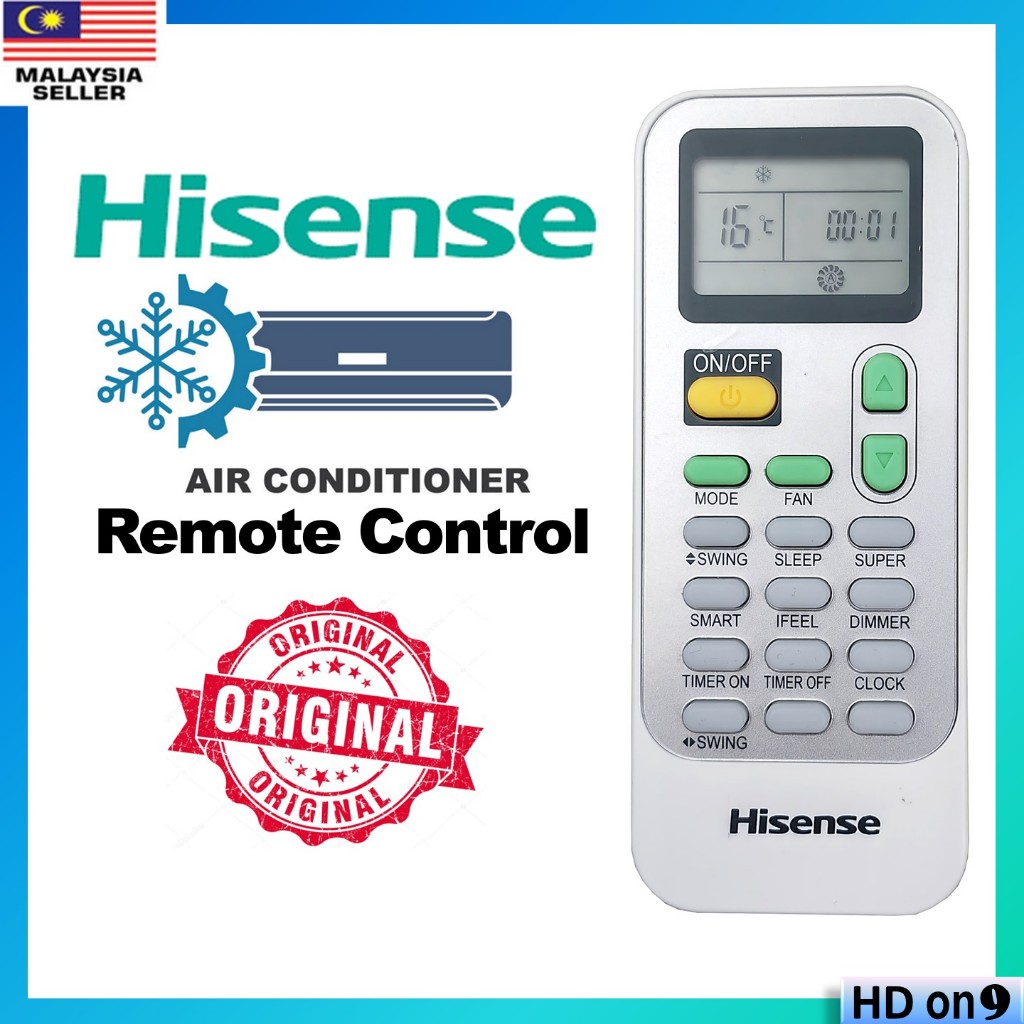 *ORIGINAL* HISENSE Air Cond Aircon Aircond Air Conditioner Remote ...
